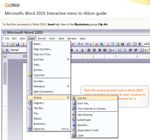 Microsoft’s interactive guide to Office 2010’s Ribbon interface